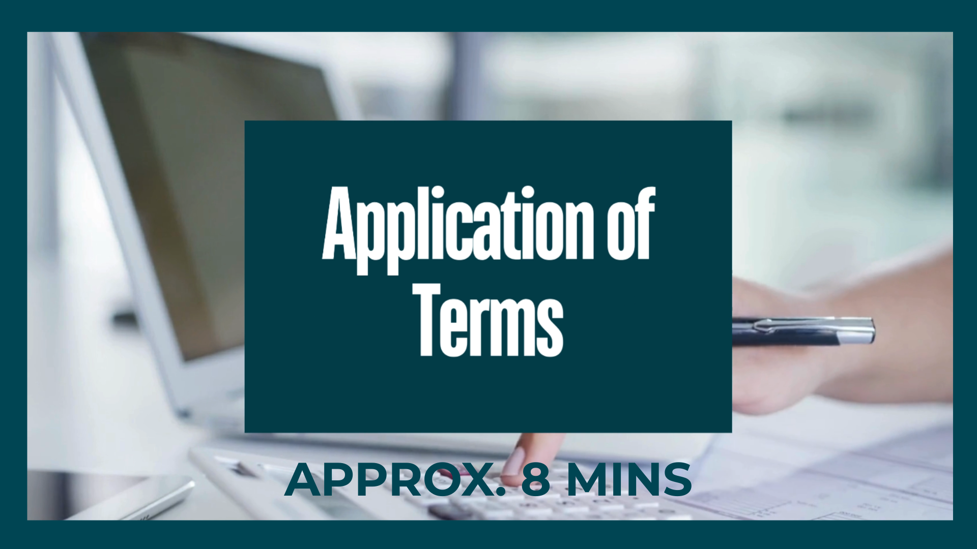 Course: THE APPLICATION OF TERMS IN EPCS